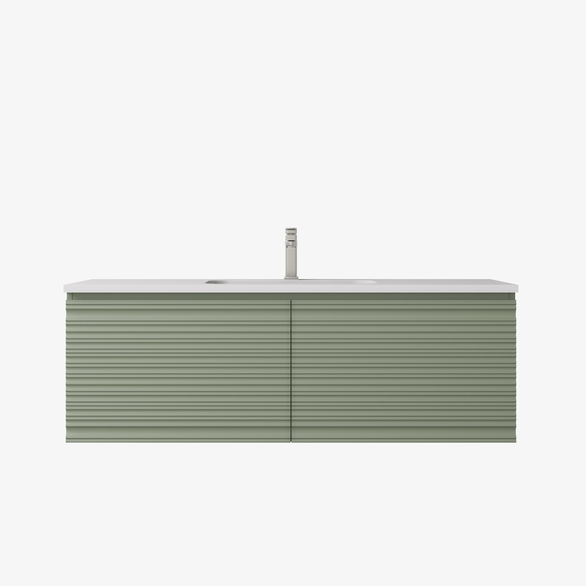 Sedona Olive Green Fluted Wall Hung PVC Cabinet LK-MS1221W-OG – LUKKA ...