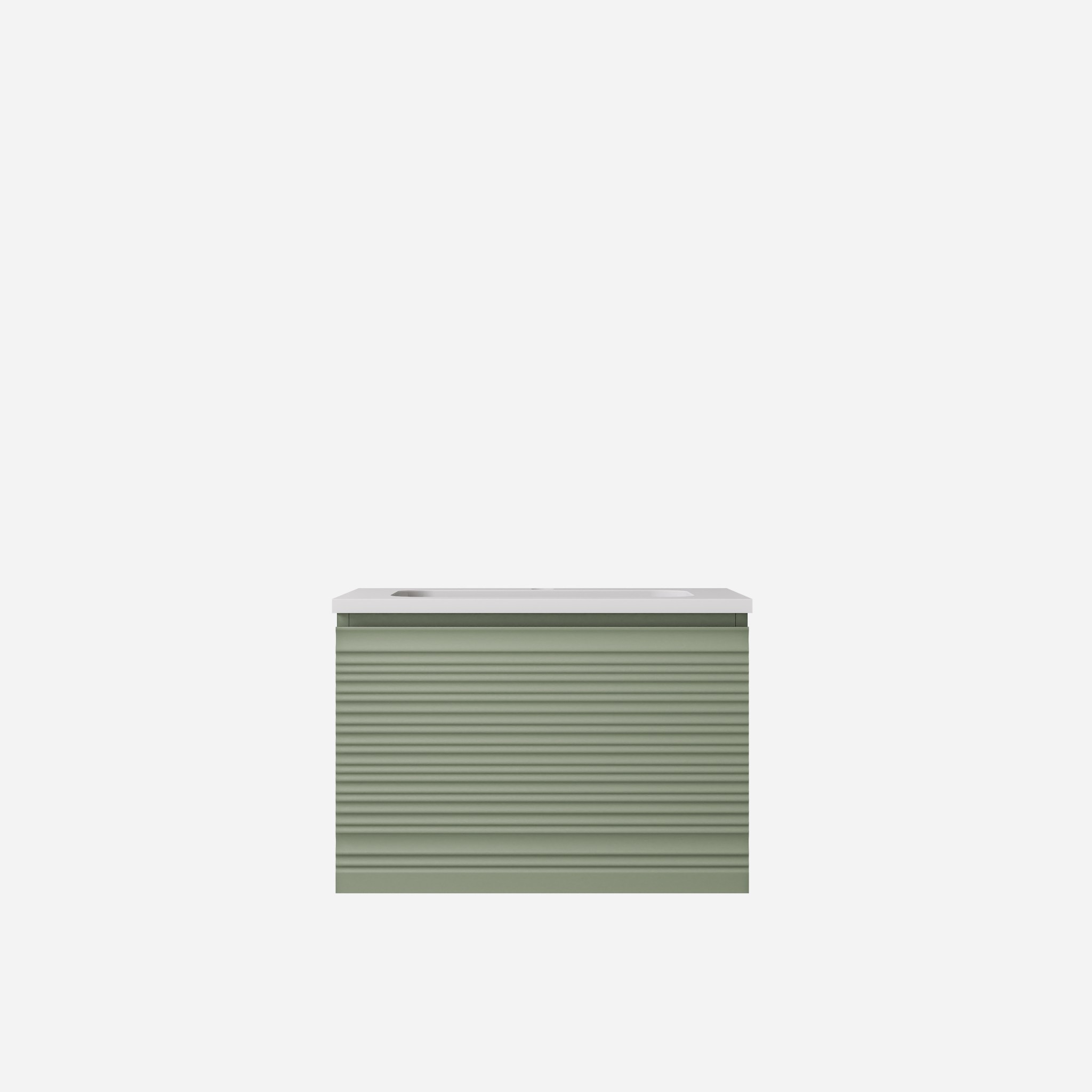Sedona Olive Green Fluted Wall Hung PVC Cabinet LK-MS600W-OG – LUKKA ...