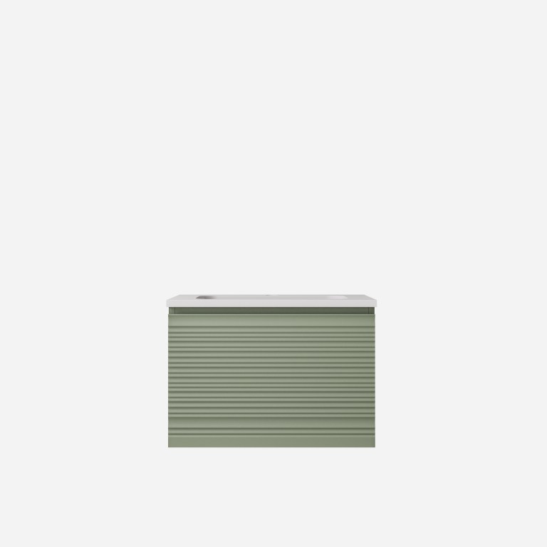 Sedona Olive Green Fluted Wall Hung PVC Cabinet LK-MS600W-OG – LUKKA ...