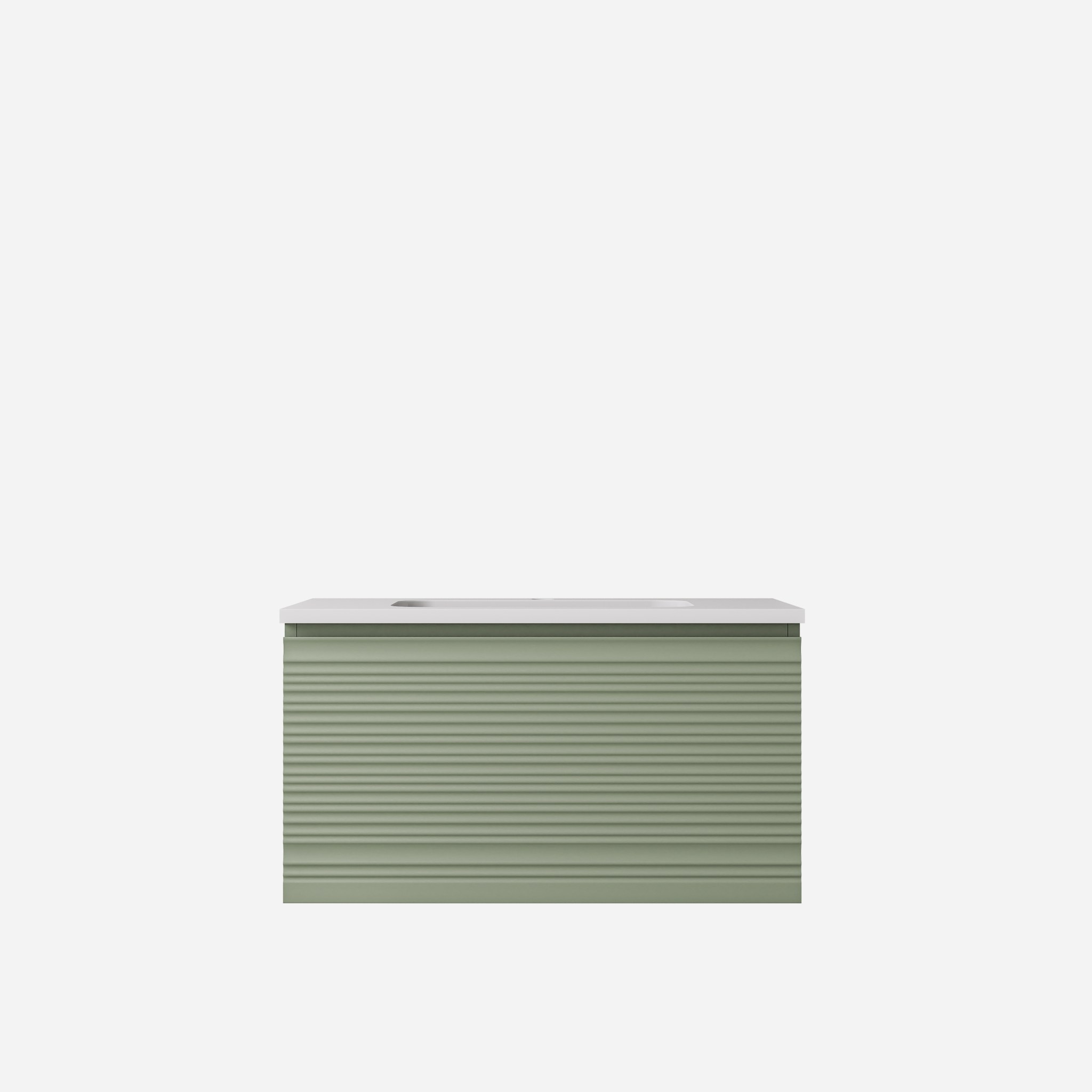 Sedona Olive Green Fluted Wall Hung PVC Cabinet LK-MS900W-OG – LUKKA ...