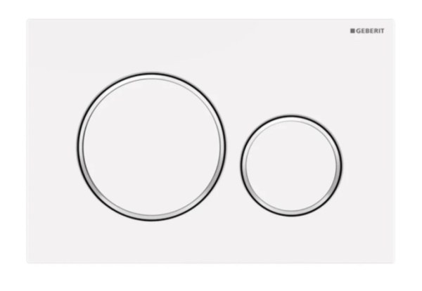 Geberit Push Plate Sigma20MW Fingerprint resistant Matte White, white ...