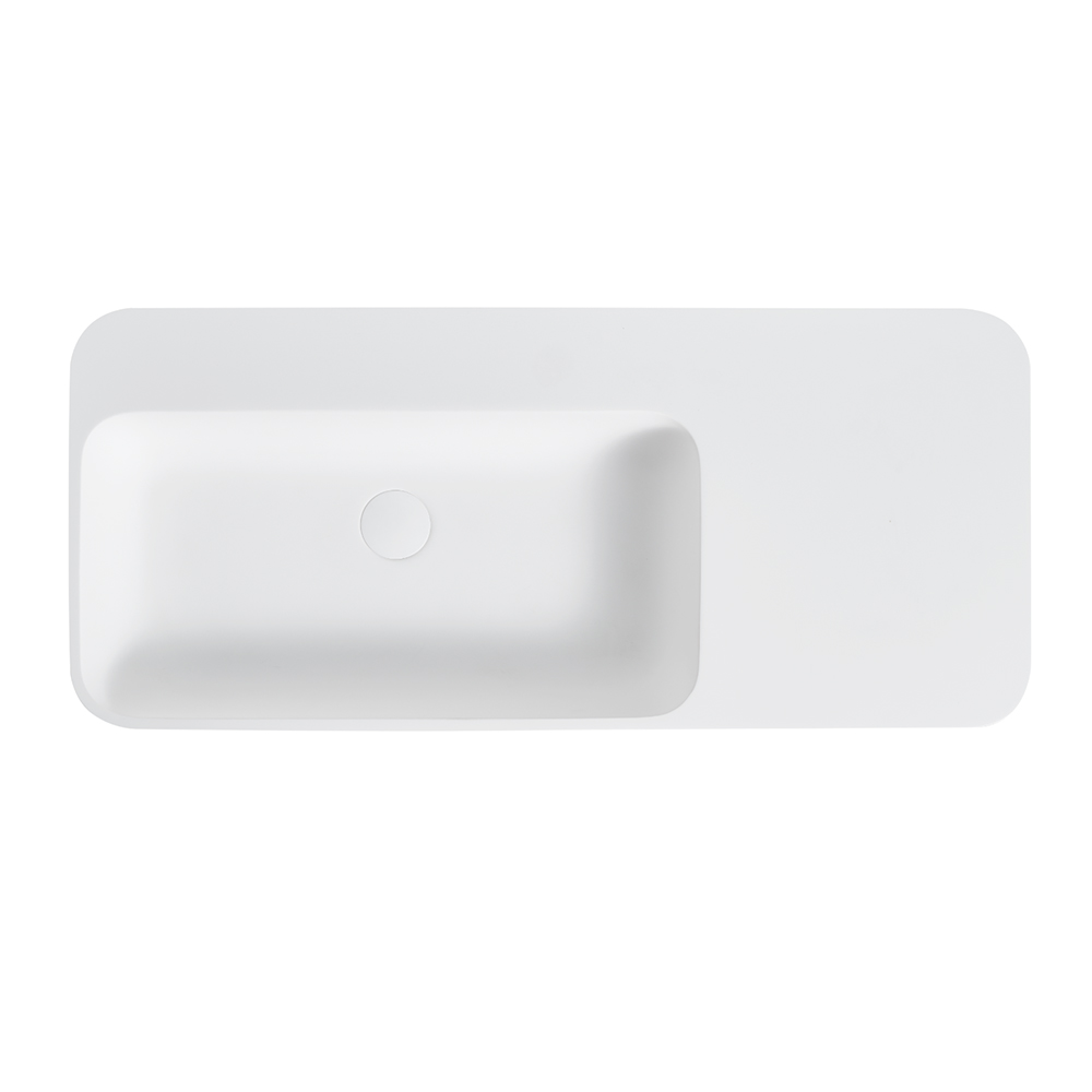 Roccia Solid Surface Stone Wall Hung Basin LK-SRW900-MW – LUKKA BATHWARE