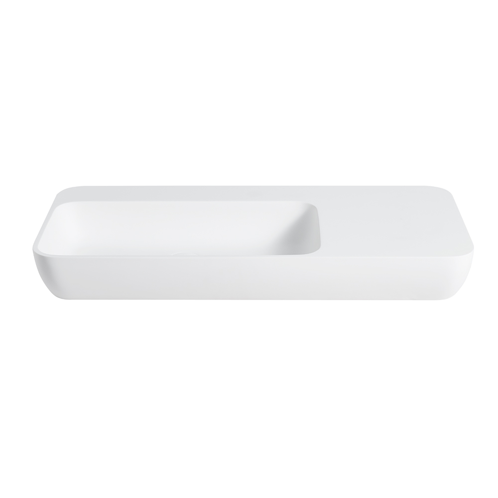 Roccia Solid Surface Stone Wall Hung Basin LK-SRW900-MW – LUKKA BATHWARE